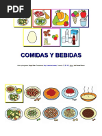 Fichas Pictogramas Comidas y Bebidas | PDF