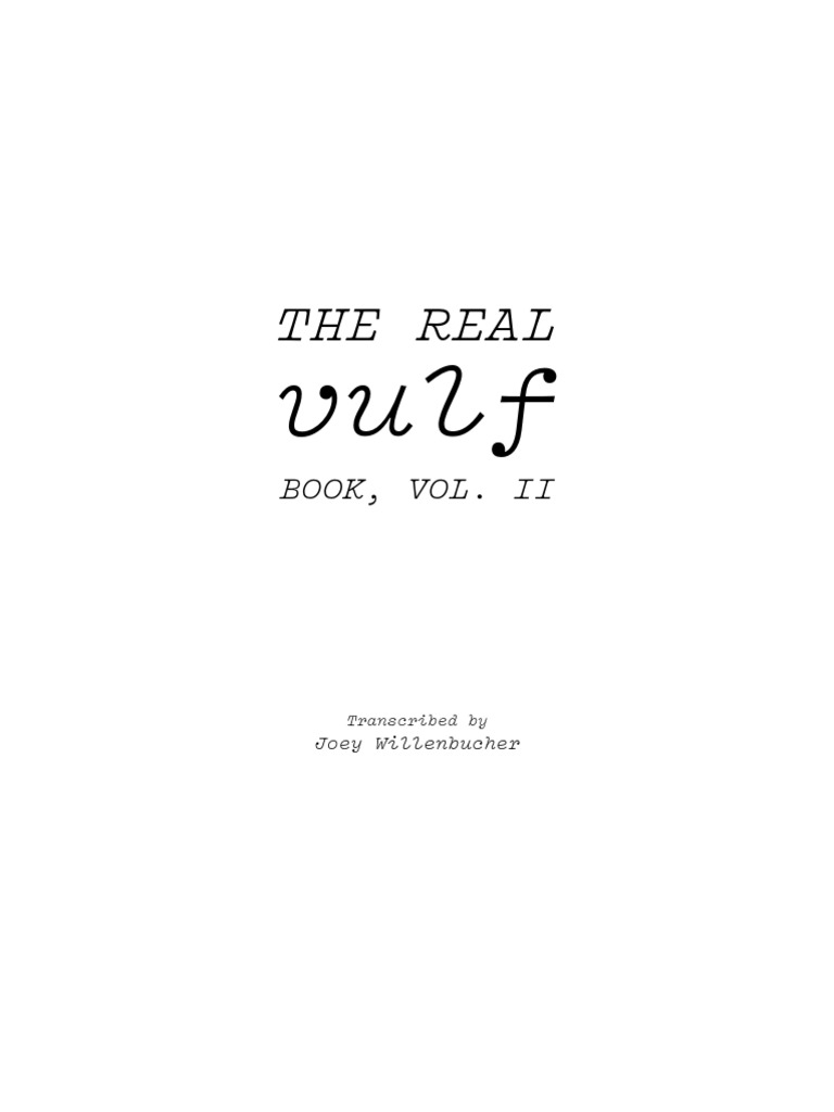 The Real: Book, Vol. Ii | PDF