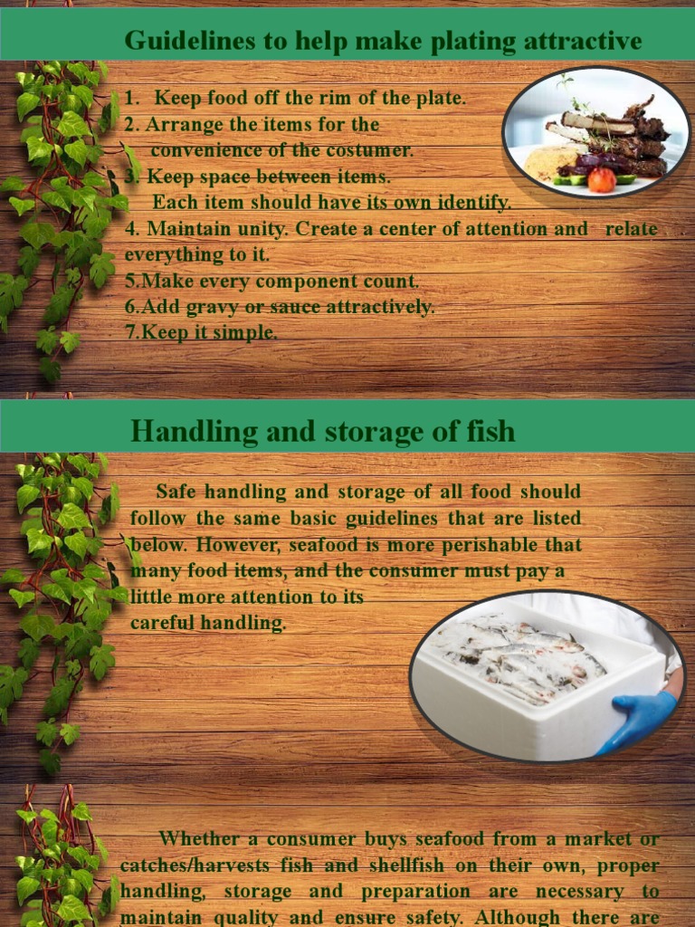 Plating Guidelines for Gourmet Meals | PDF | Cooking, Food & Wine
