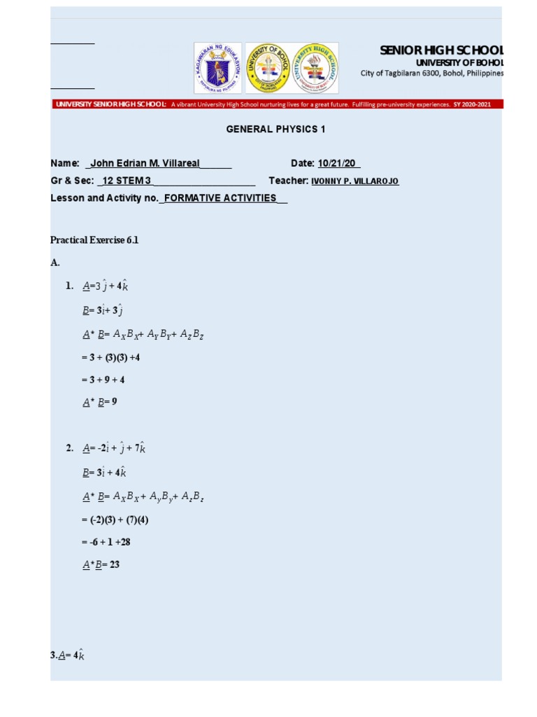 Formative Activities in General Physics | PDF