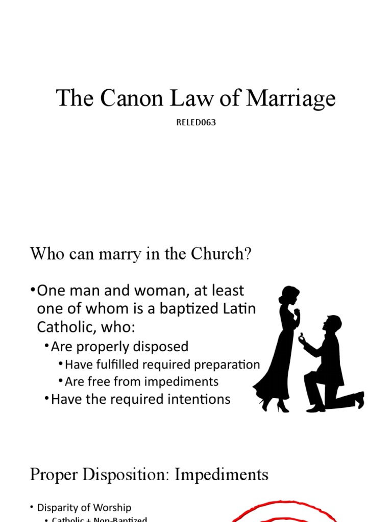 The Canon Law of Marriage | PDF | Marriage | Parish