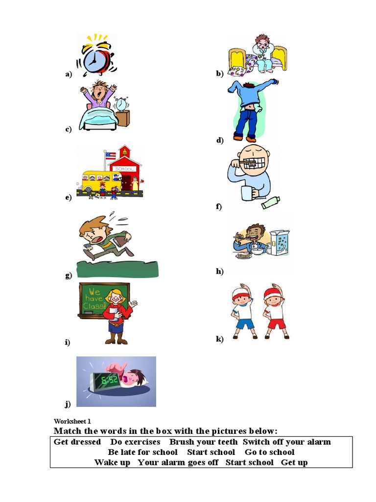 Daily Routines Worksheet With Video MR Bean Video Movie Activities ...