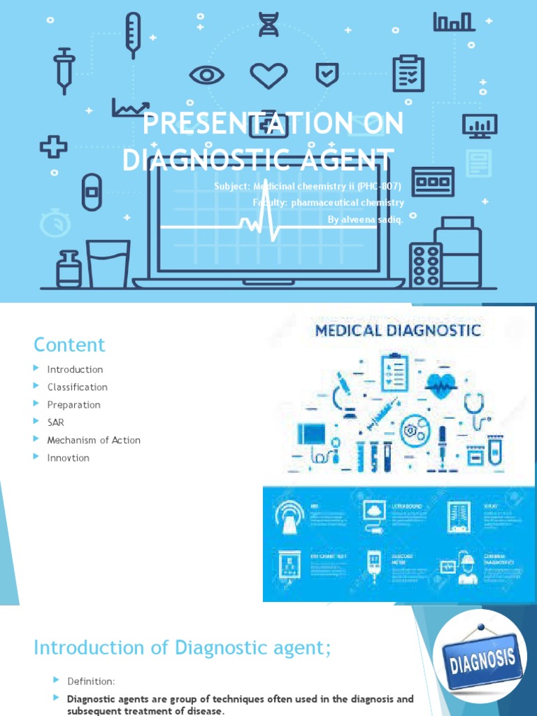 Presentation On Diagnostic Agent | PDF | Iodine | Atoms