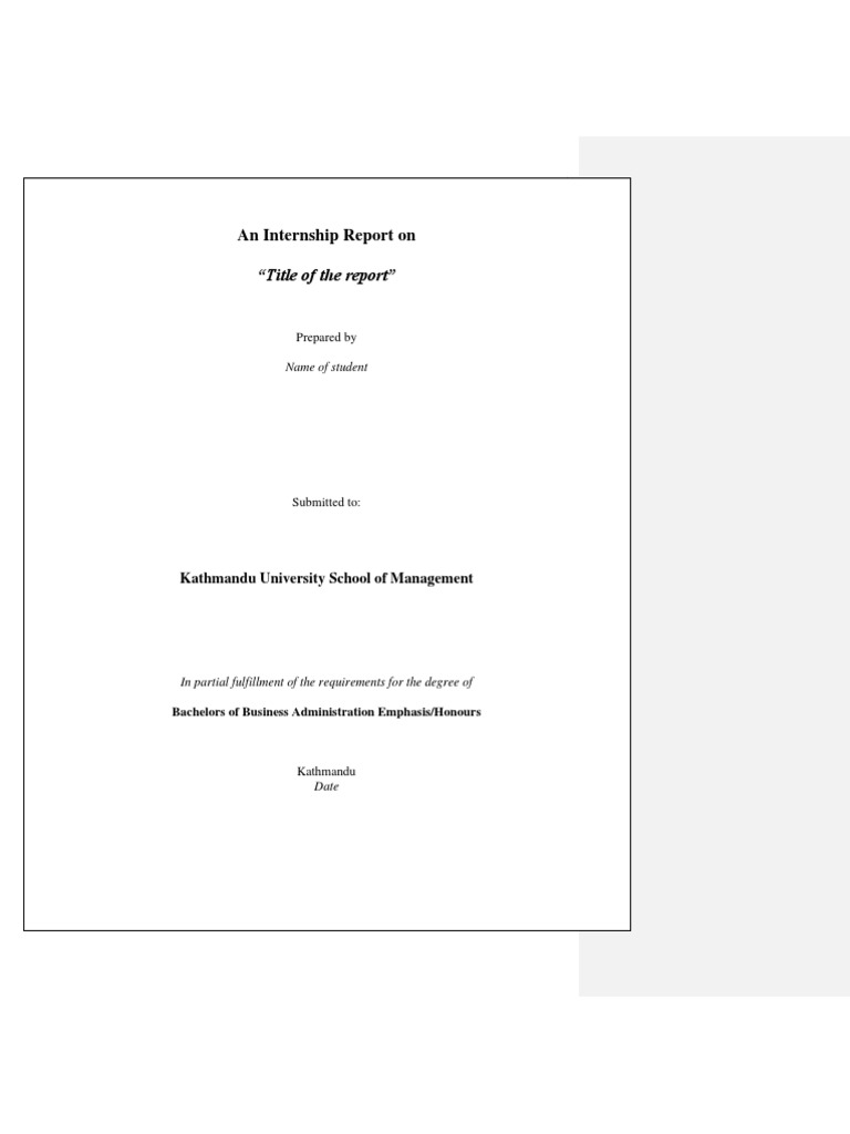 Sample Internship Report | PDF | Learning | Internship