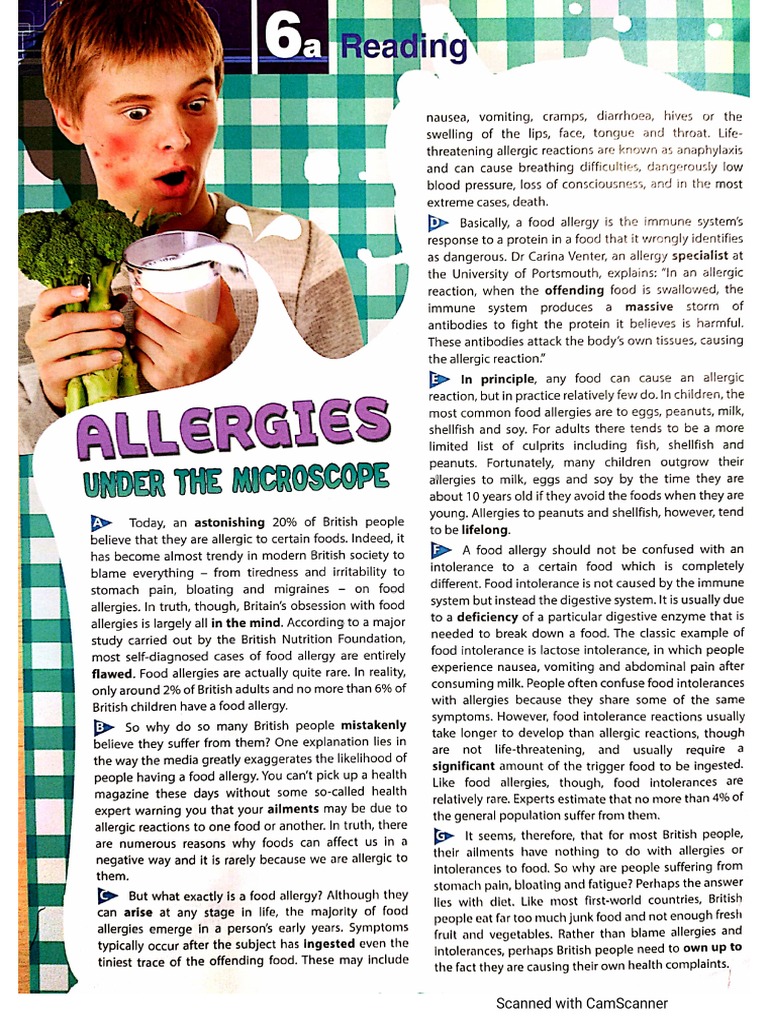 READING Allergies | PDF