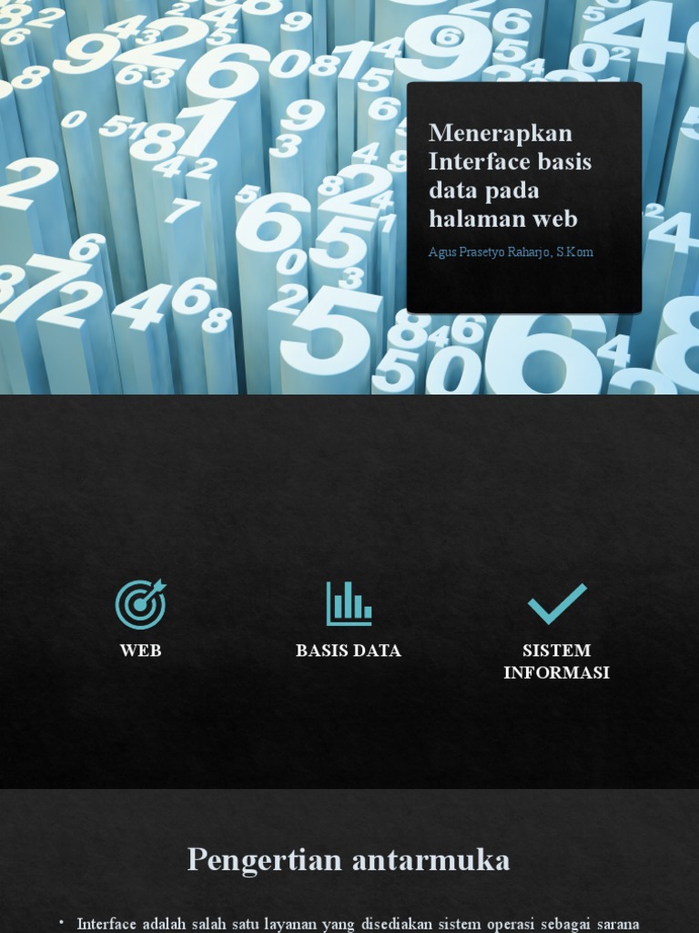 Menerapkan Interface Basis Data Pada Halaman Web | PDF