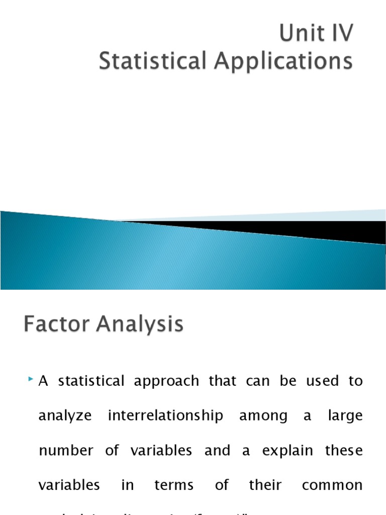 Unit 4 Research Methodology | PDF | Factor Analysis | Correlation And ...