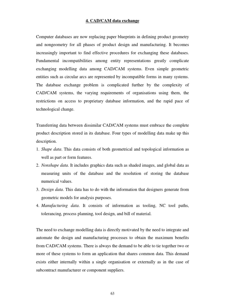 CAD Data Exchange | PDF | Databases | Geometry