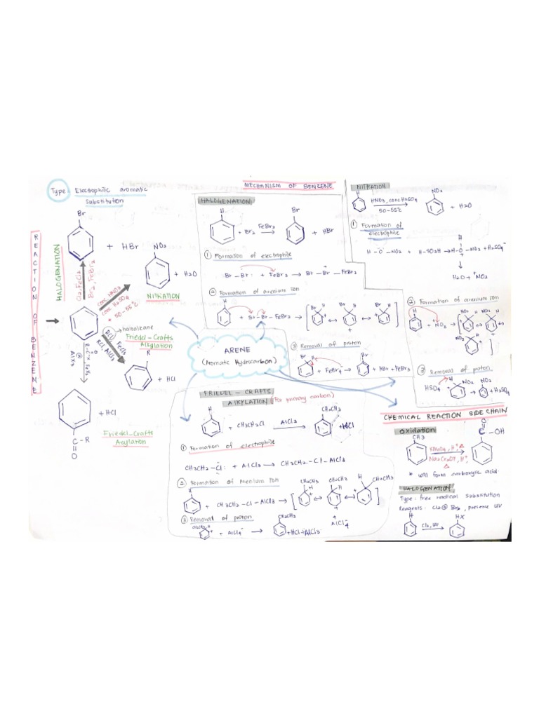Mind Map Benzene | PDF