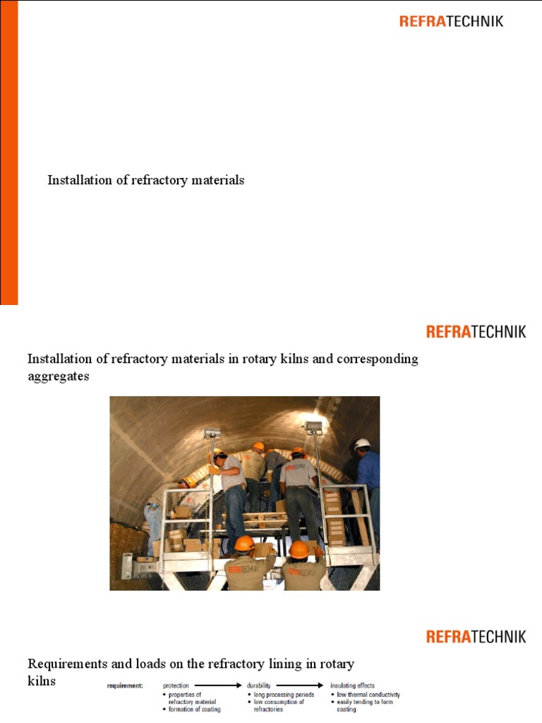 1.. Installation of Refractories | Download Free PDF | Refractory | Brick