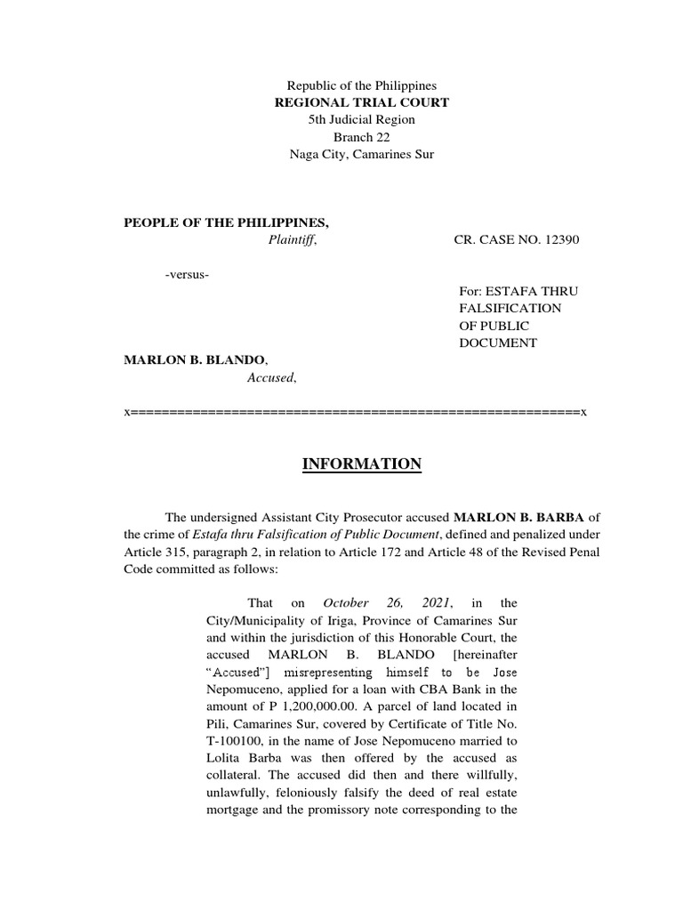 Sample Motion and Petition - Criminal Procedure | PDF | Fraud ...