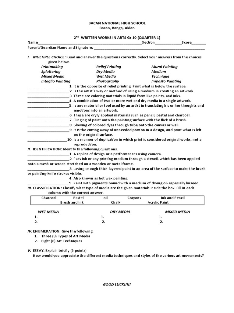 Exploring Printmaking, Painting, and Mixed Media Techniques: An Arts ...