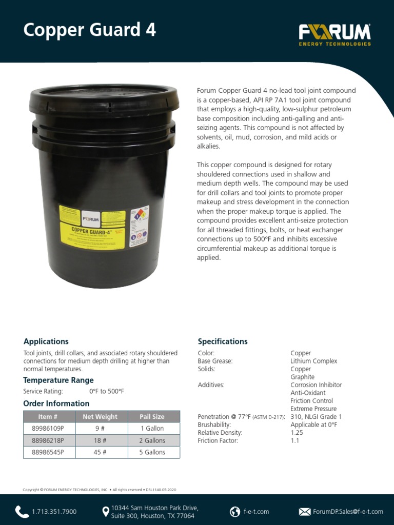 Copper Guard 4 TDS | PDF | Corrosion | Petroleum