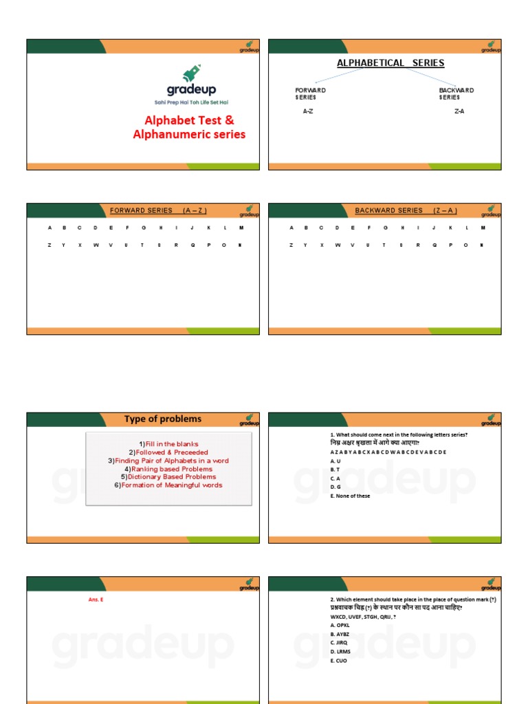 Alphabet Test Alphanumeric Series 2 1629095229043 | PDF | Alphabet ...