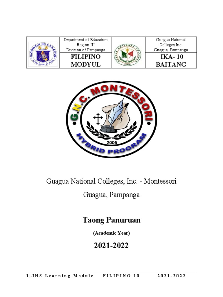 Filipino 10 Module 3 Final | PDF