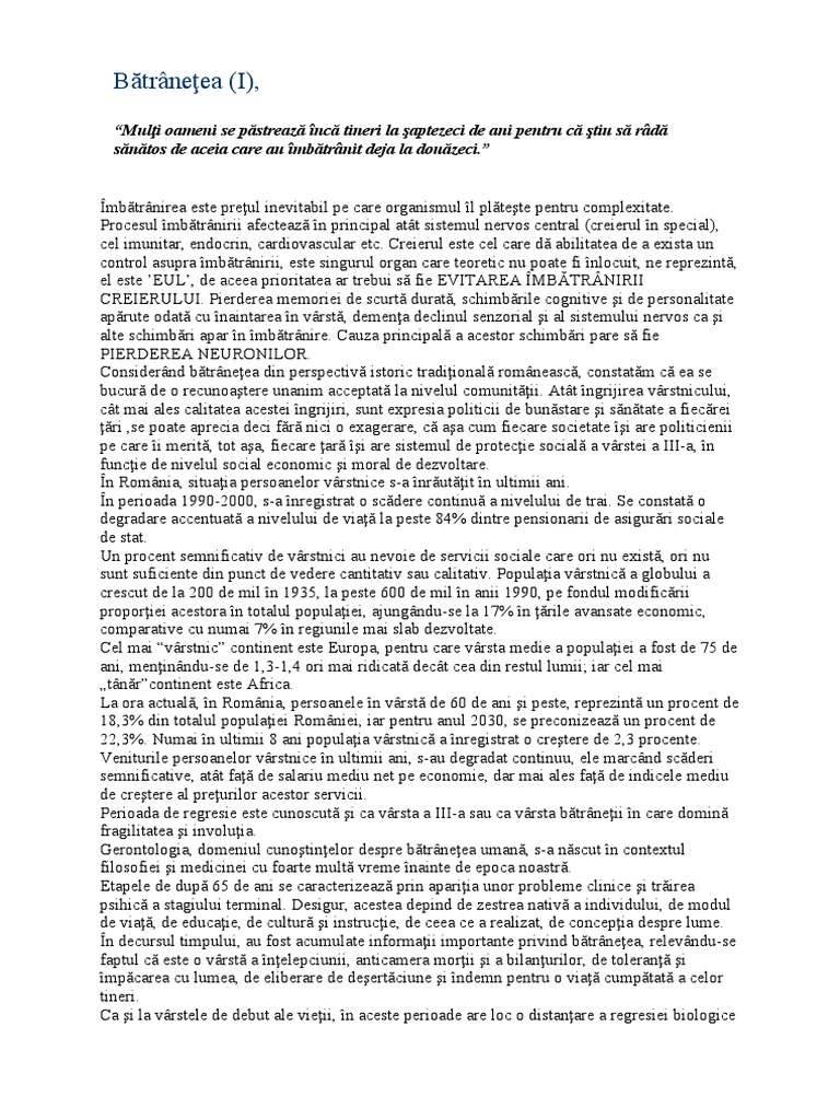 Batranetea Biologica | PDF