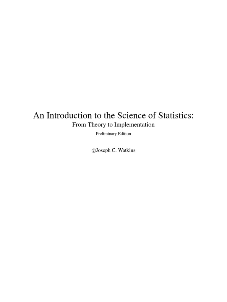 Stat Book Download Free Pdf Statistics Probability Distribution