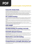 Concrete Density and Yield Testing IS 1199 | PDF | Density | Concrete