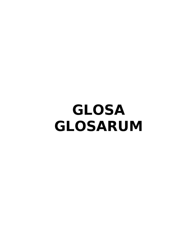 Glosa Glosarum Livro | Download grátis PDF | Poesia | Latim
