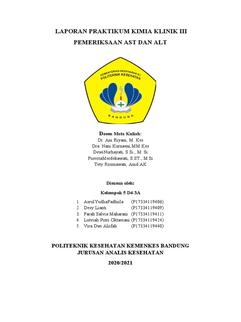 Kelompok 5 D4-3A - Laporan Praktikum AST Dan ALT | PDF