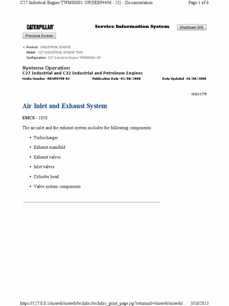 Air Inlet and Exhaust System | PDF | Internal Combustion Engine ...