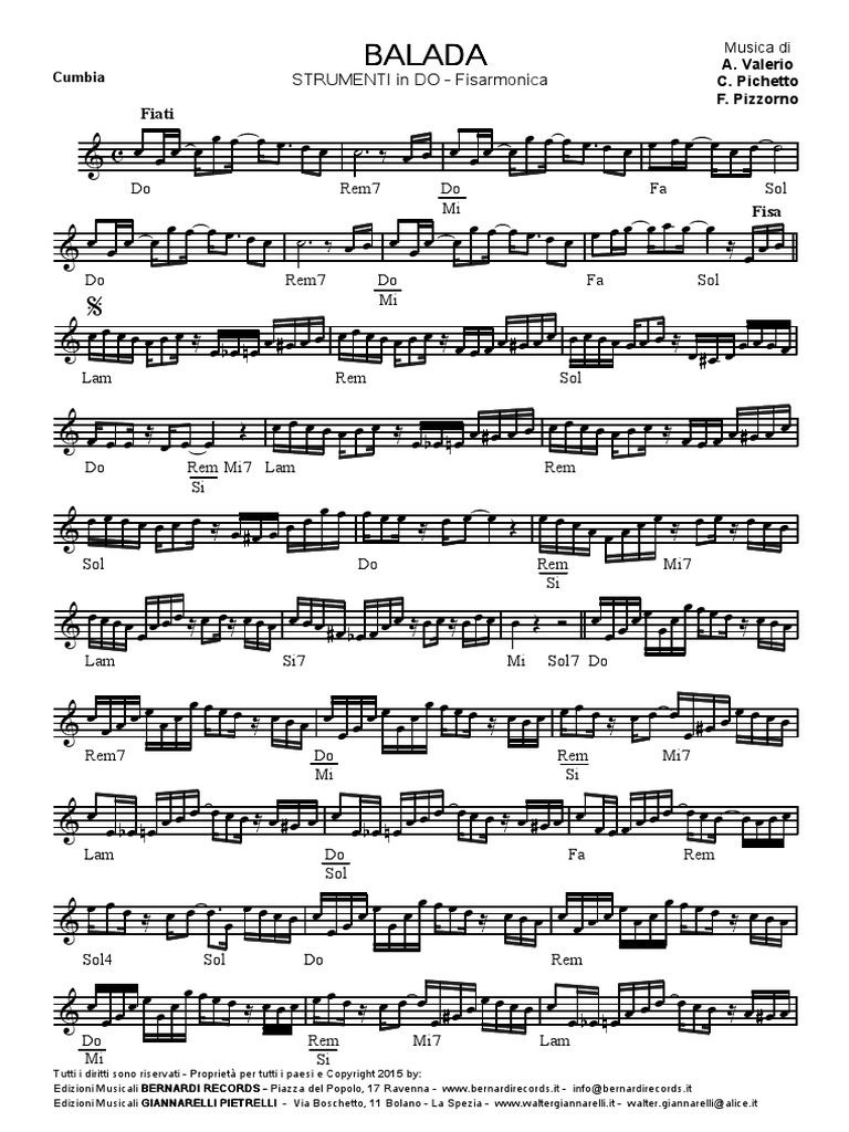 Cesare Pichetto - Balada | PDF