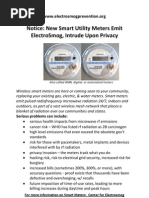 Smart Meter Opt-Out Letter | PDF | Surveillance | Telephone Tapping
