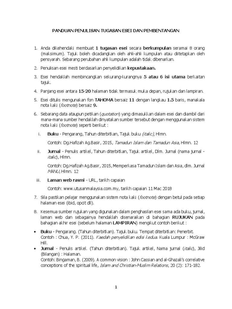 2-Panduan Esei | PDF