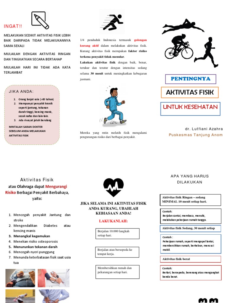 Leaflet Aktivitas Fisik PDF | PDF