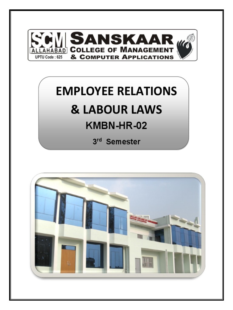 HR-02 (Employee Relations & Labour Law) | PDF | Employment | Trade Union