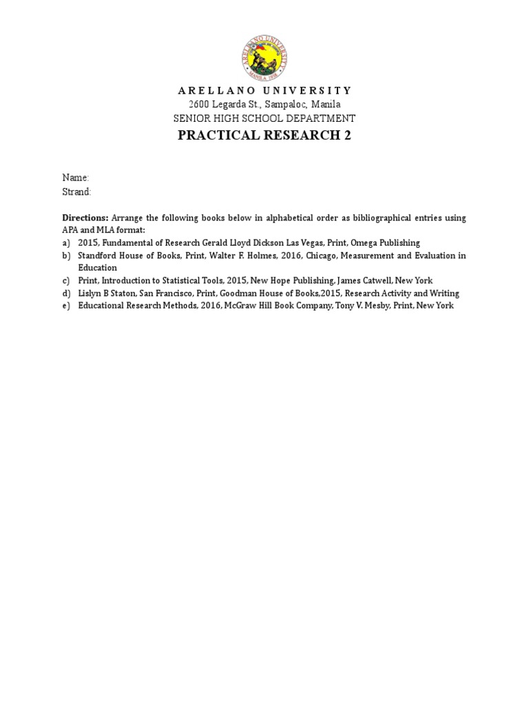 Activity 9-RRL and Citation Style | PDF