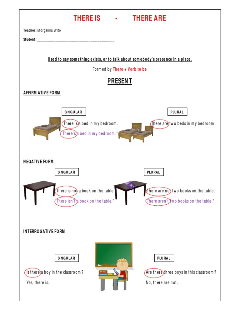 Handout - THERE IS THERE ARE | PDF | Grammar | Language Mechanics