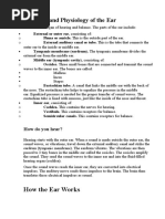 Grade 12 Life Science The Ear PDF | PDF | Ear | Hearing