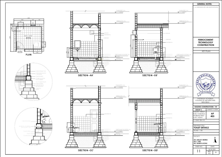 TOILET SECTION-2 1-Layout2 | PDF | Building Engineering | Building