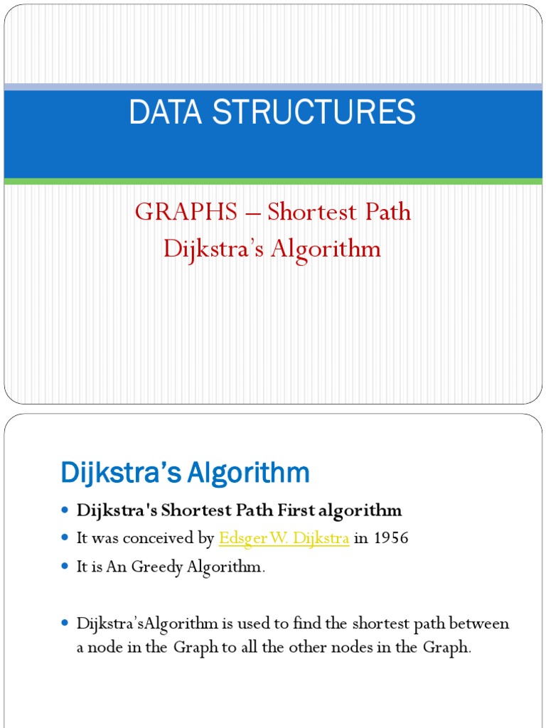 Dijkstra's Algorithm | PDF | Visual Cortex | Mathematical Concepts