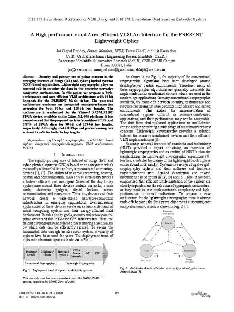 High-Performance and Area-Efficient VLSI Archit | Download Free PDF ...
