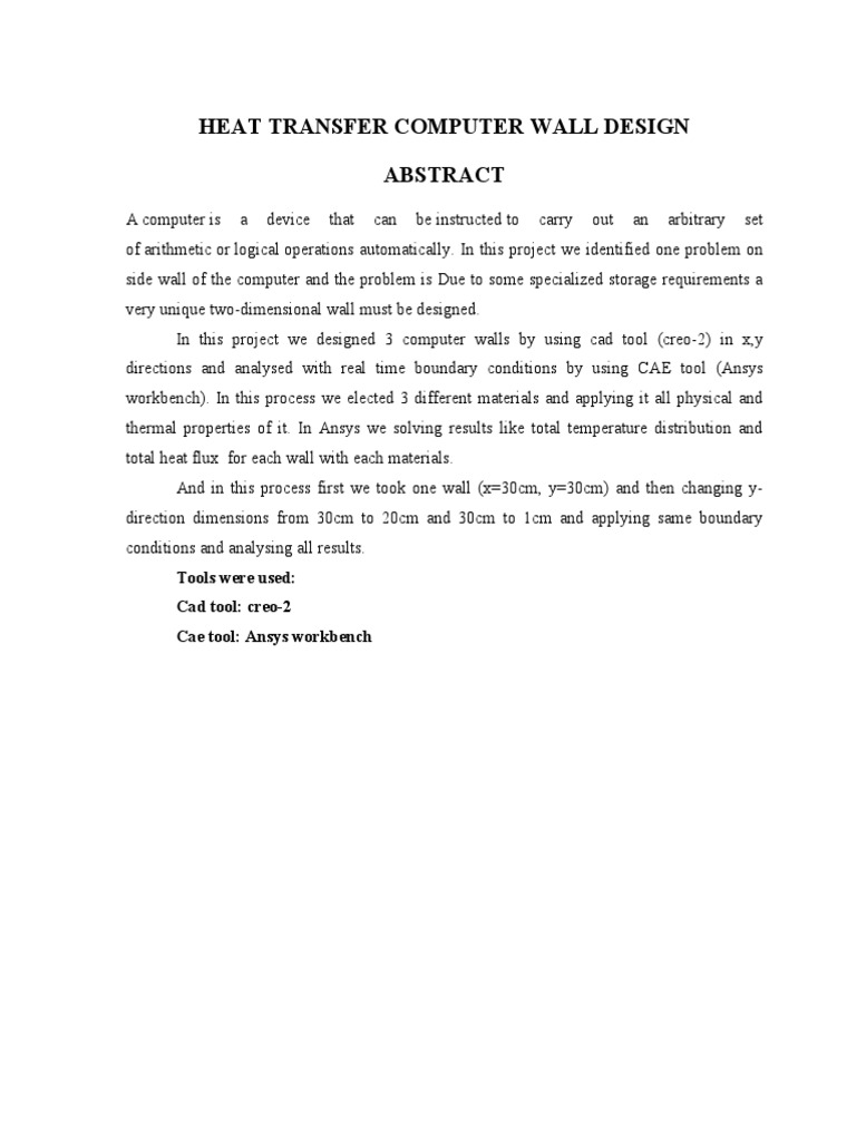 Heat Transfer Computer Design | PDF | Computer Data Storage | Central ...