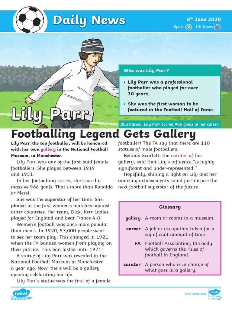 (514538) Lily Parr Daily News Story | PDF | Sports | Association Football