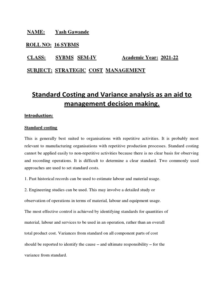 SCM Assignment 16 SYBMS-pages-deleted | PDF | Cost Accounting | Marginal Cost