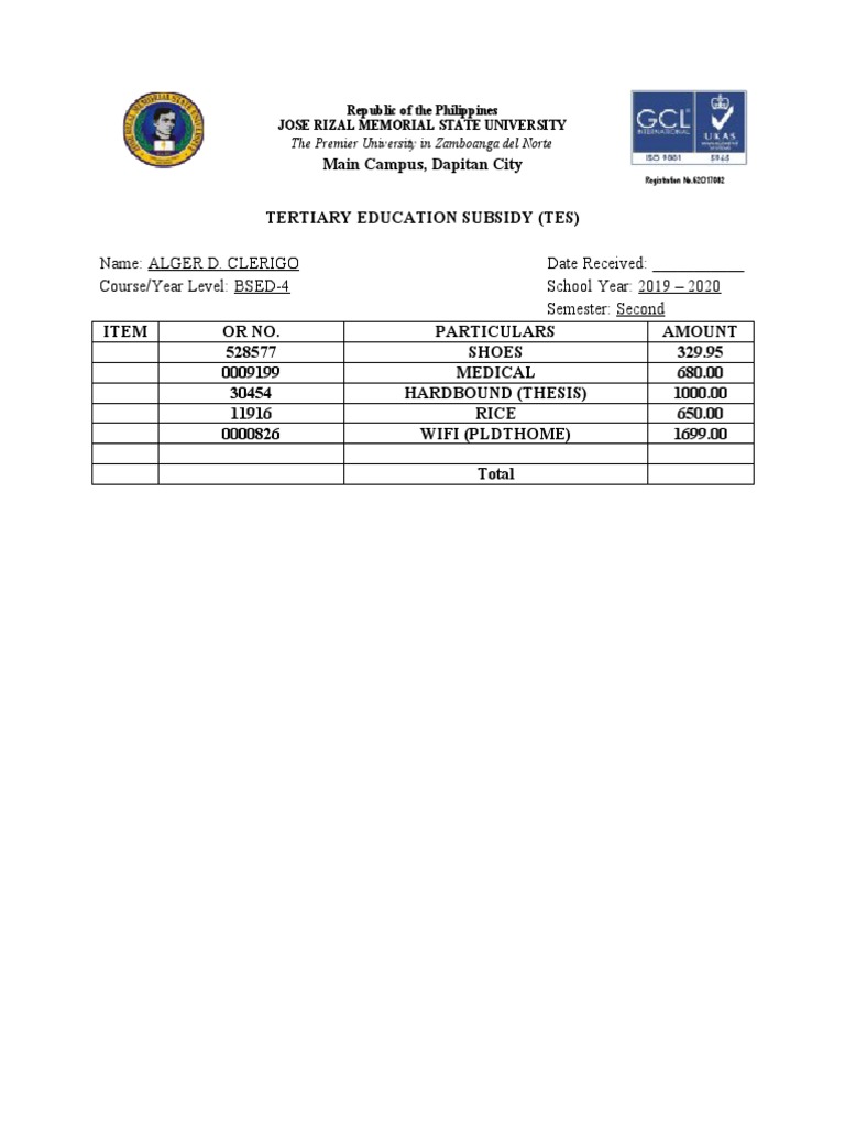 Liquidation Form | PDF