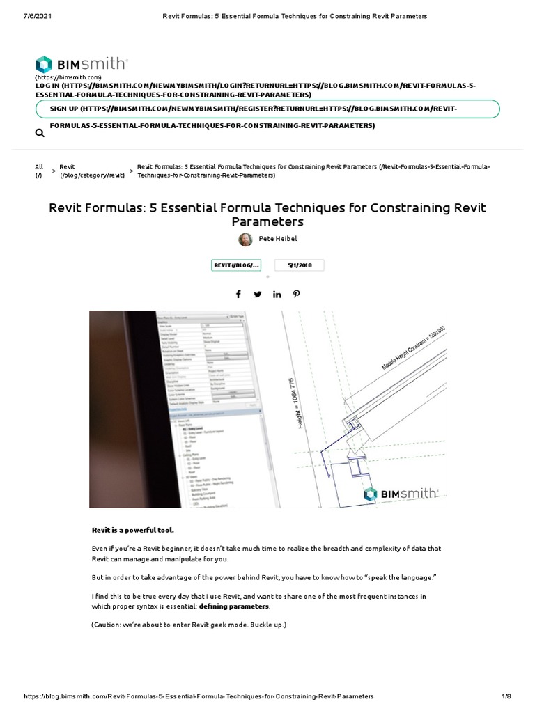 Revit Formulas - 5 Essential Formula Techniques For Constraining Revit ...