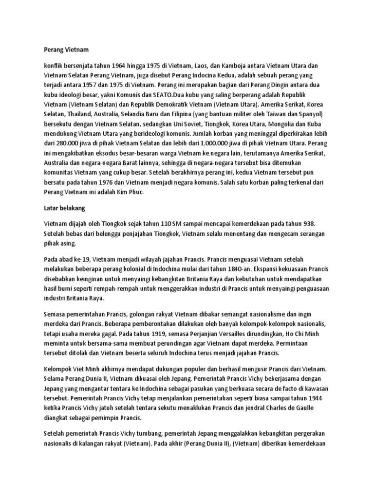 Perang Vietnam | PDF