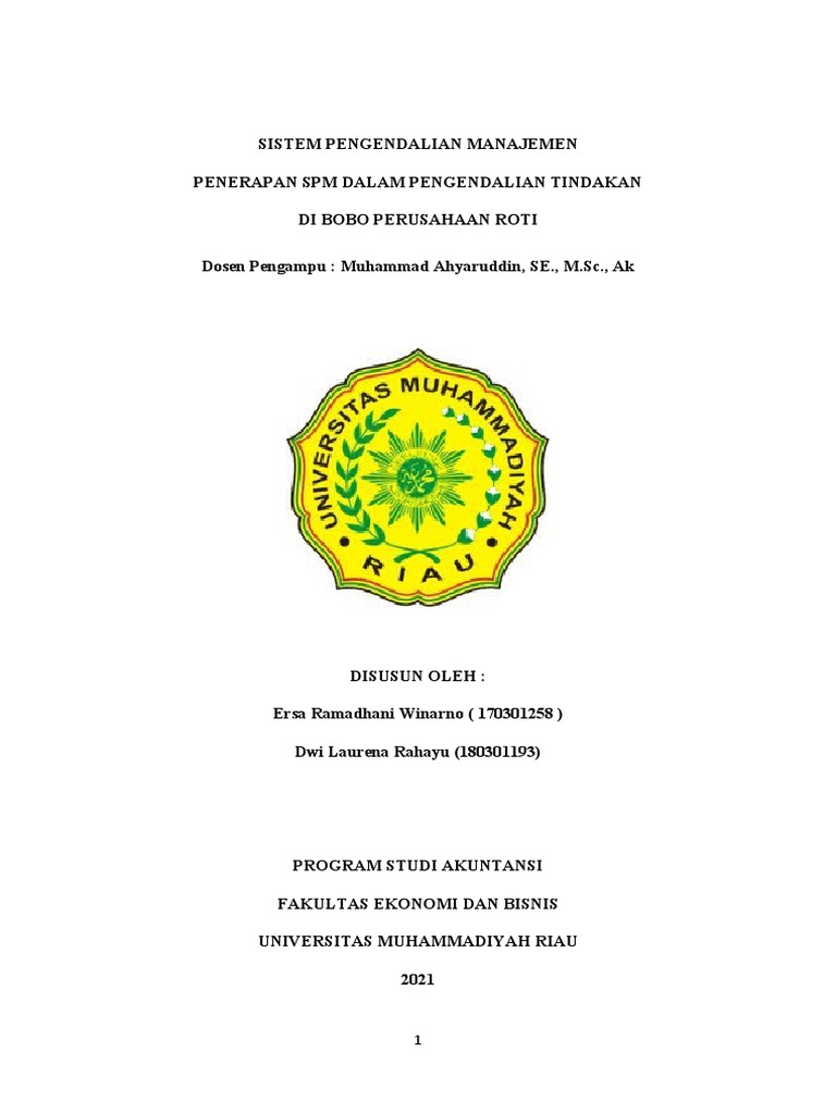 Uas SPM Ersa Dwi | PDF