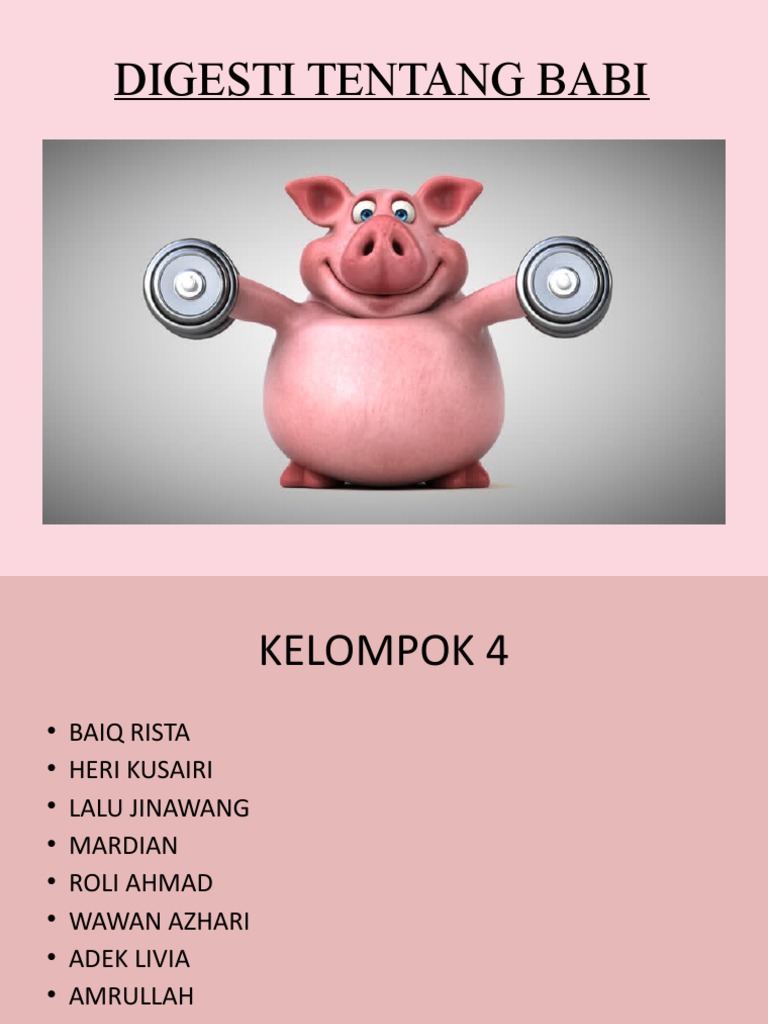 Anatomi Sistem Pencernaan Babi | PDF | Kesehatan Holistik