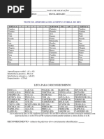 RAVLT Novo Modelo | PDF