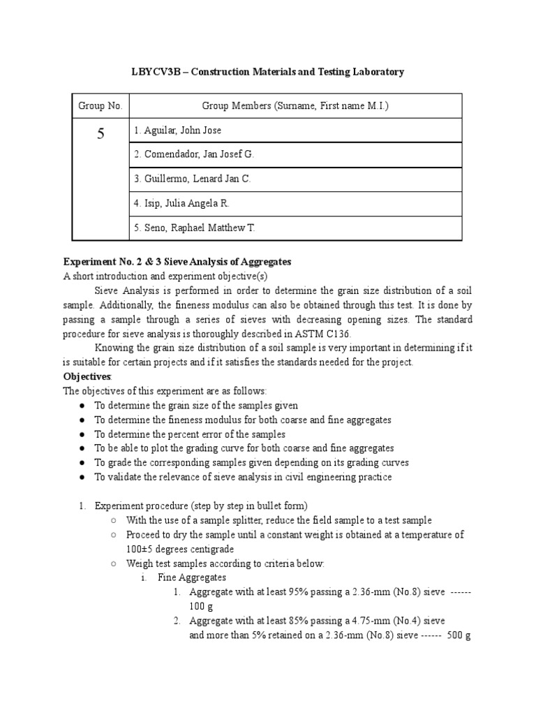 CV3B EW1 Group5 Experiment2&3 | PDF