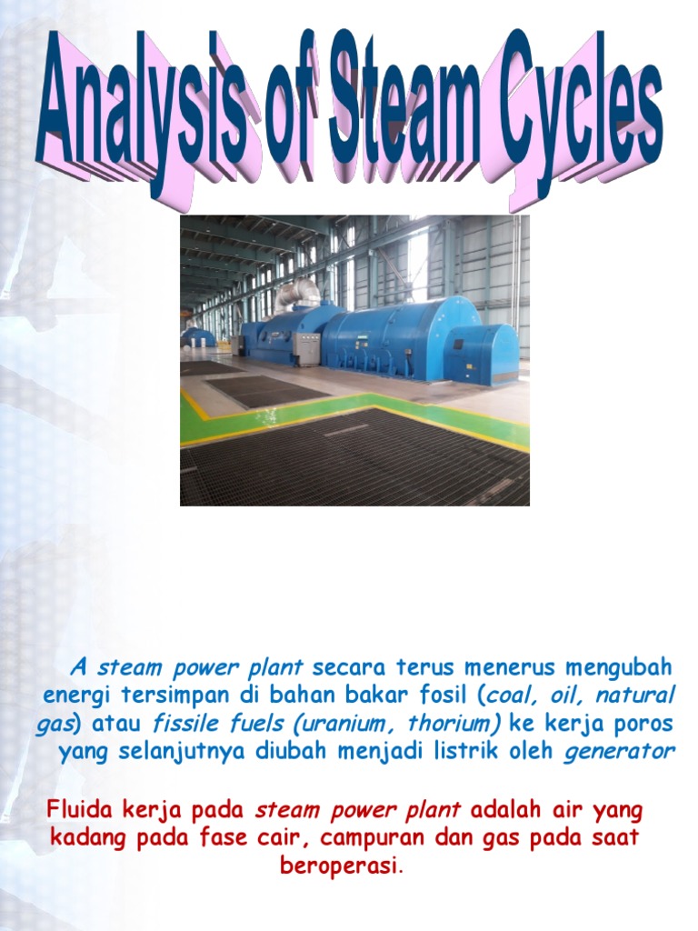 Analysis of Steam Cycles | PDF