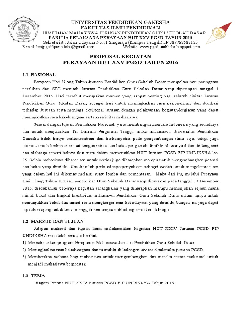 Proposal Ke Sponsor | PDF