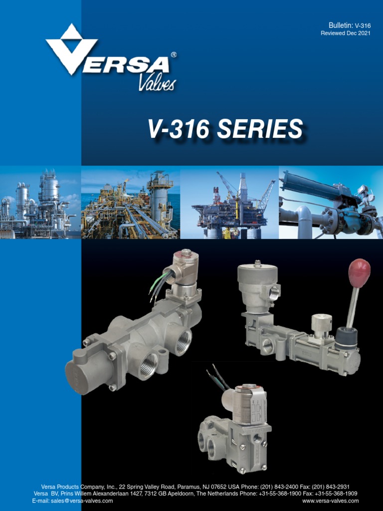 Versa V316 Series Stainless Steel Solenoid Valves | Download Free PDF ...
