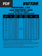 Victor Tip Charts: Acetylene Cutting Tip Chart | PDF | Phases Of Matter ...